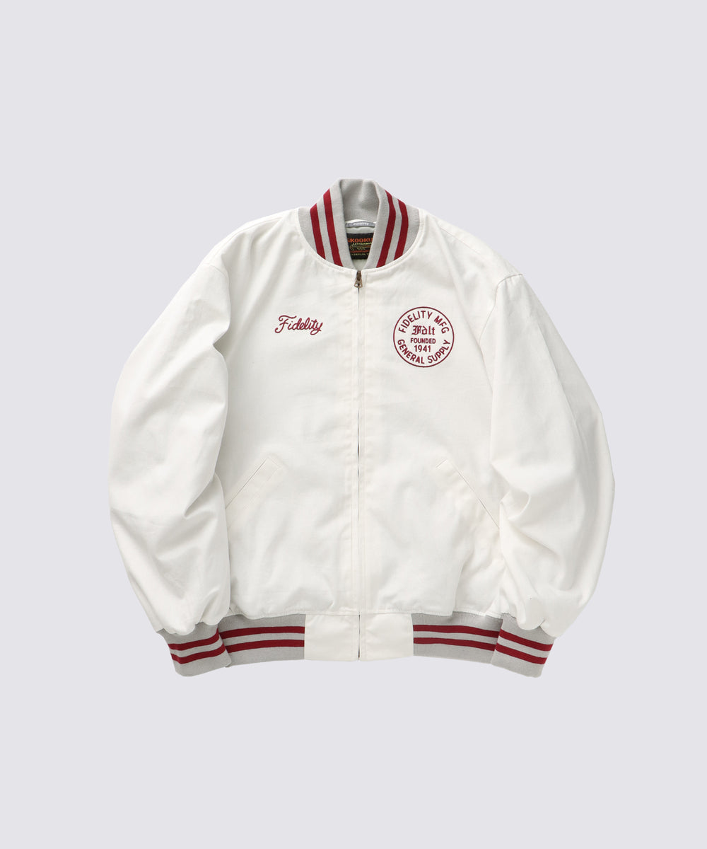 [SKOOKUM x FIDELITY] SPORTS JACKET (OFF White) | スタジアムジャケット