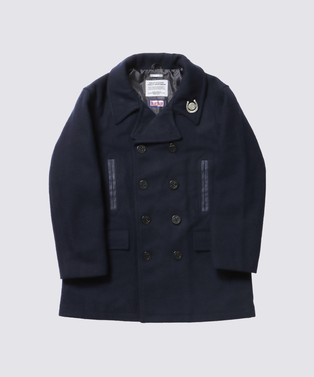 FIDELITY × BLUE BLUE 10B PEA COAT (Yankee Navy)